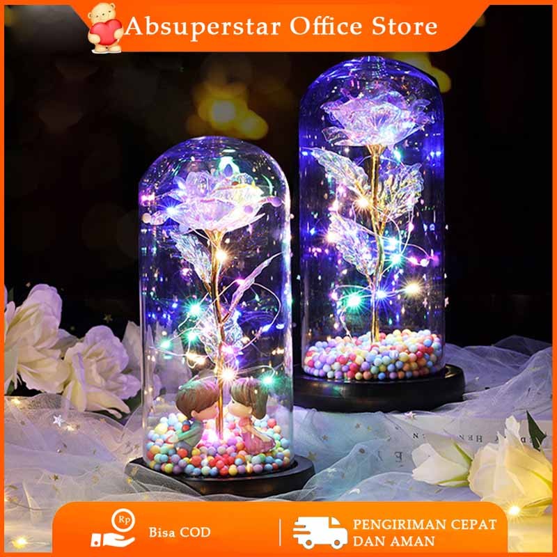 Jual Rose Lamp Led Light / Bunga Mawar Led Lampu Dekorasi Rumah / Rose ...