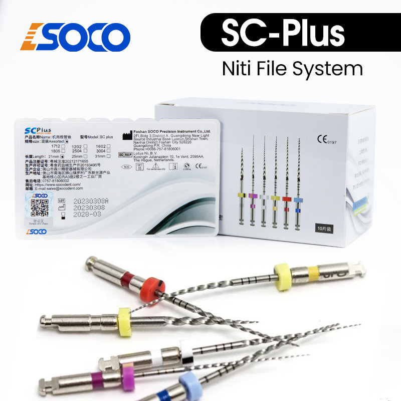 Jual SOCO PLUS 6Pcs/Box Activated Root Canal File Dentist Tools ...