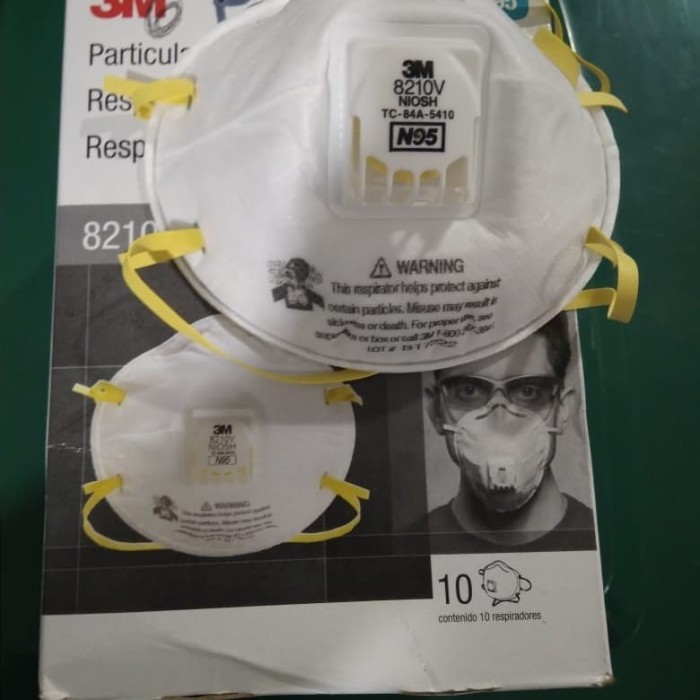 Jual Masker 3M N95 8210v Particulate Respirator 1 Box 10 Pcs | Shopee ...