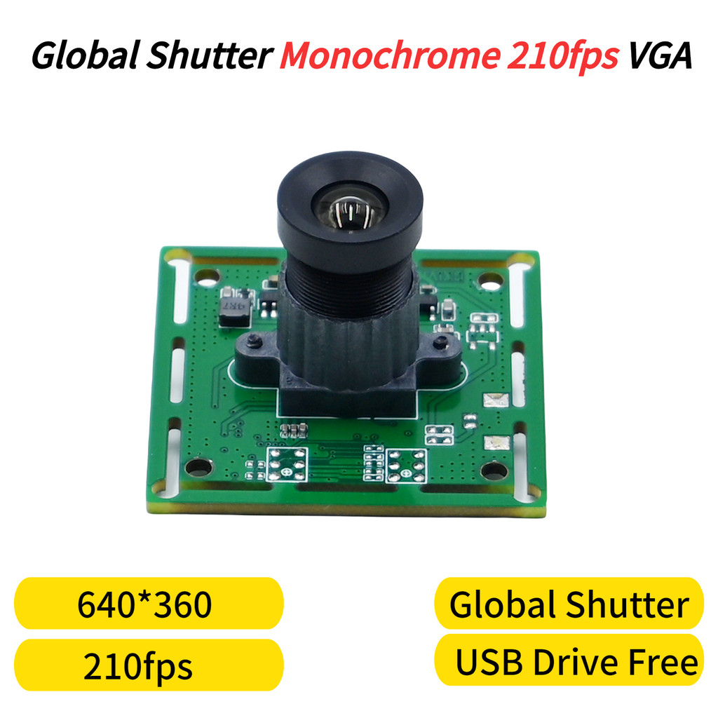 Jual 210fps Global Shutter Camera Module VGA,Monochrome USB Webcam,High ...