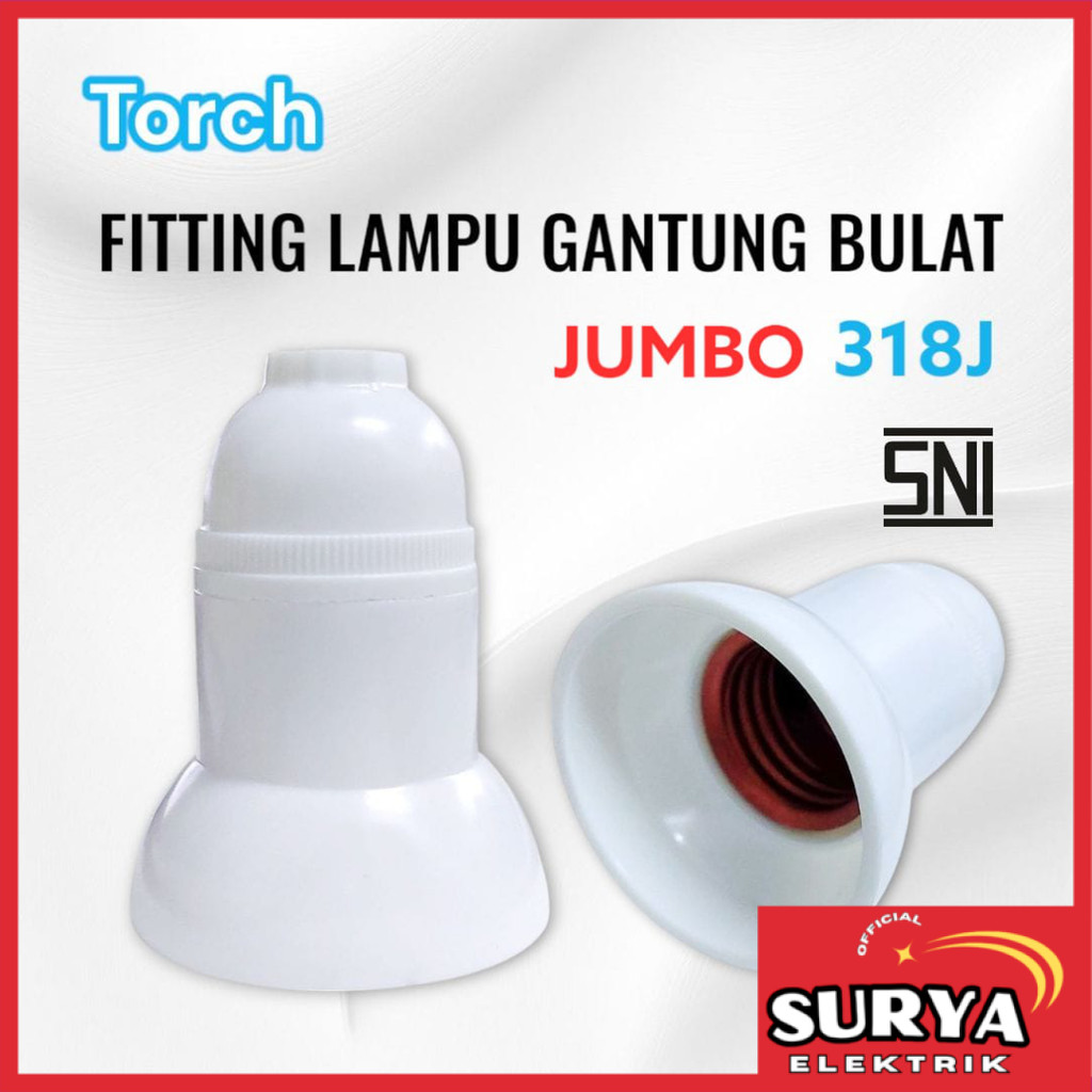 Jual Fitting Lampu Gantung TORCH 318J 4A 250V Bulat Jumbo Terminal ...