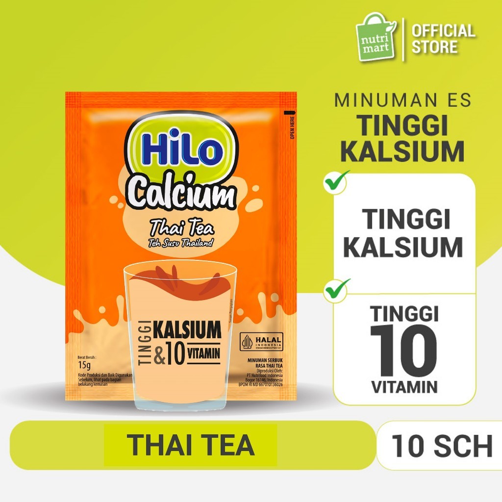 Jual HiLo Thai Tea /Teh Tarik 10 sachet - Minuman Serbuk | Shopee Indonesia