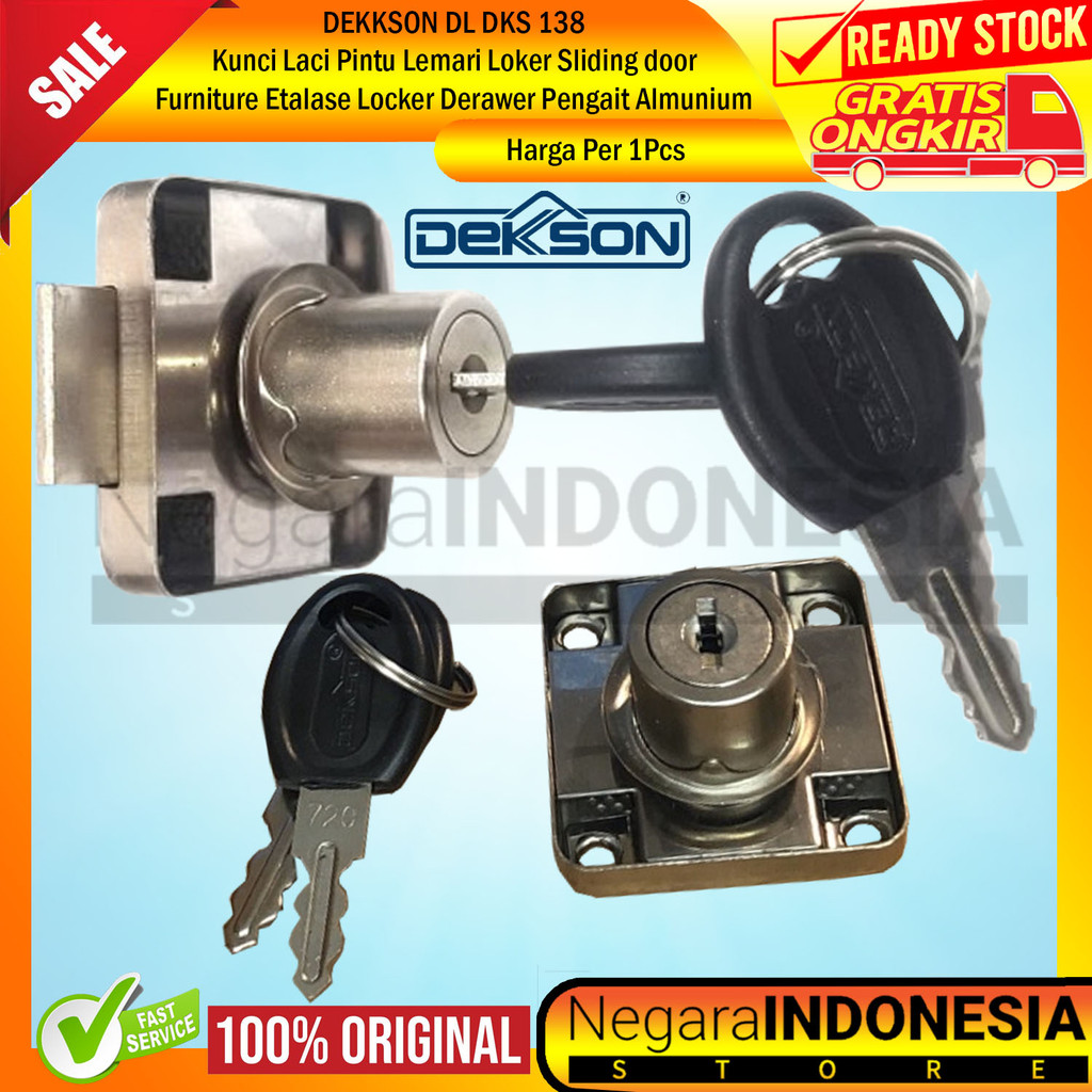 Jual Dekkson Dl-Dks-138 Furniture Etalase Kunci Laci Pintu Lemari Loker Sliding door Plastik ...