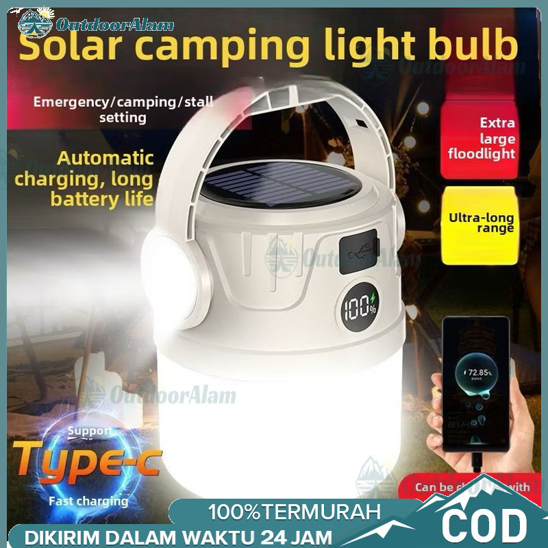 Jual LED Lampu Tenda Camping/Lampu Emergency Solar Tahan Lama LED Gantung Portable Tenaga Surya ...