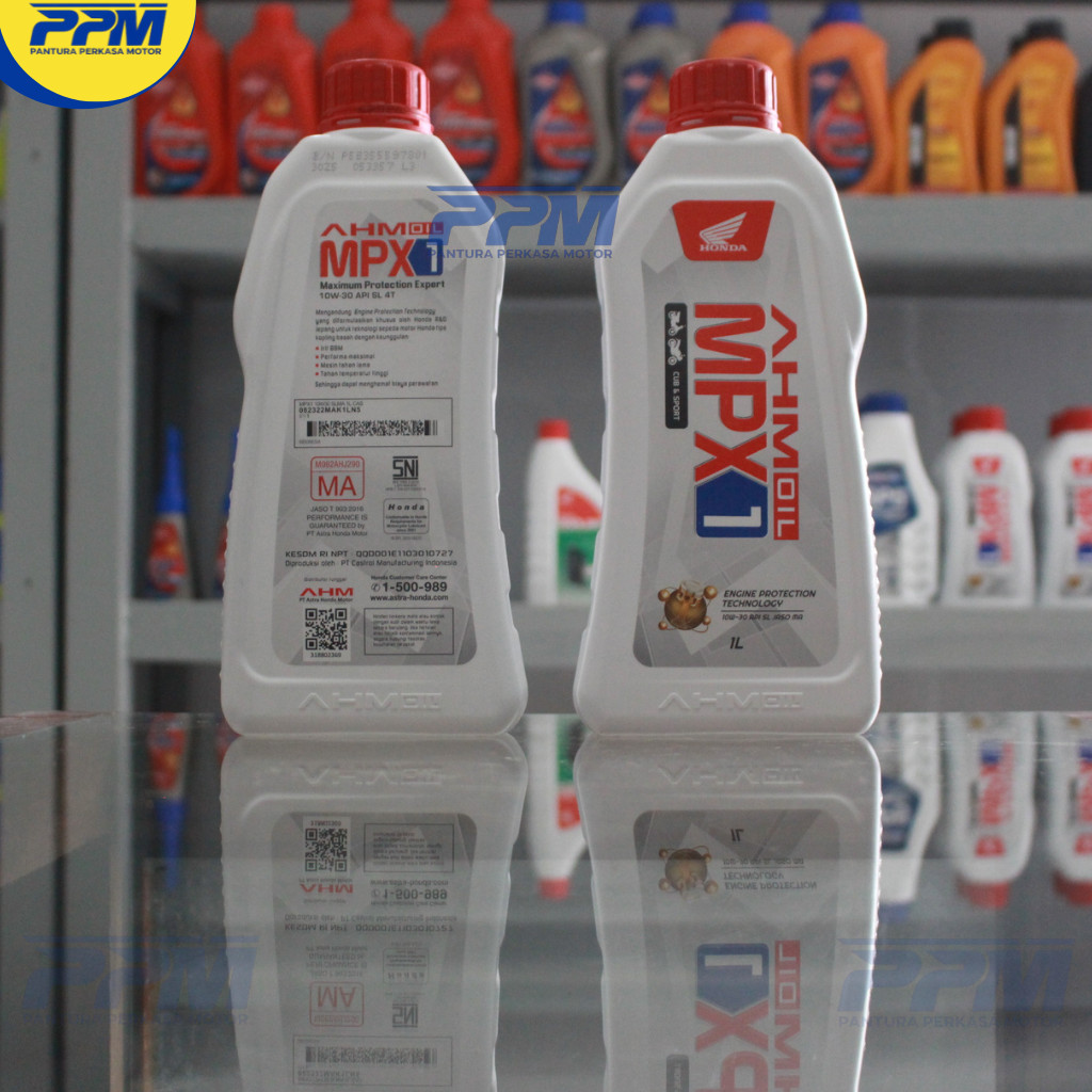 Jual OLI MPX 1 AHM 1 LITER SAE 10W-30 Motor Bebek Honda 4T ORIGINAL ...