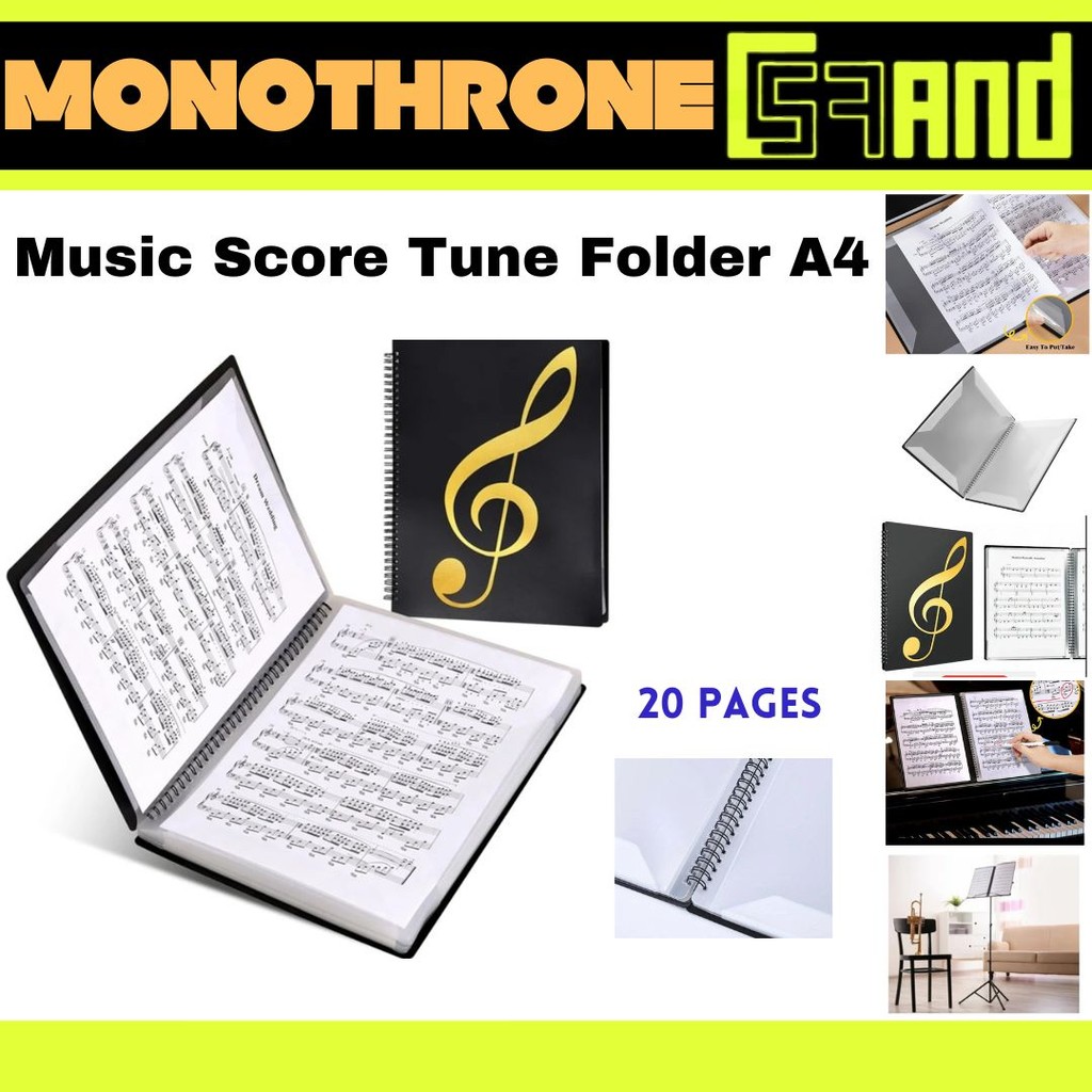 Jual Folder Penyimpanan File Kertas Lembar Not Note Piano Partitur ...