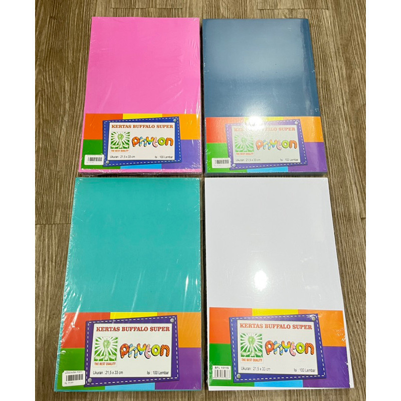 Jual Kertas Buffalo Kertas Cover Jilid ukuran Folio F4 - 100 Lembar ...