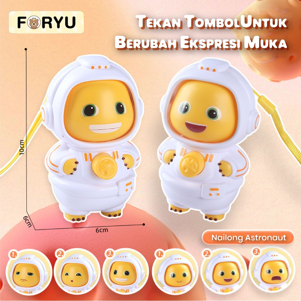 Jual Foryu Gantungan Kunci Karakter Kartun Lucu Dino Kuning Nailong ...