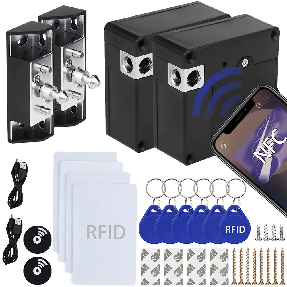 Jual RFID Hidden Cabinet Lock RFID Cabinet Invisible Electronic Locks Unlock for Hidden Cabinet ...