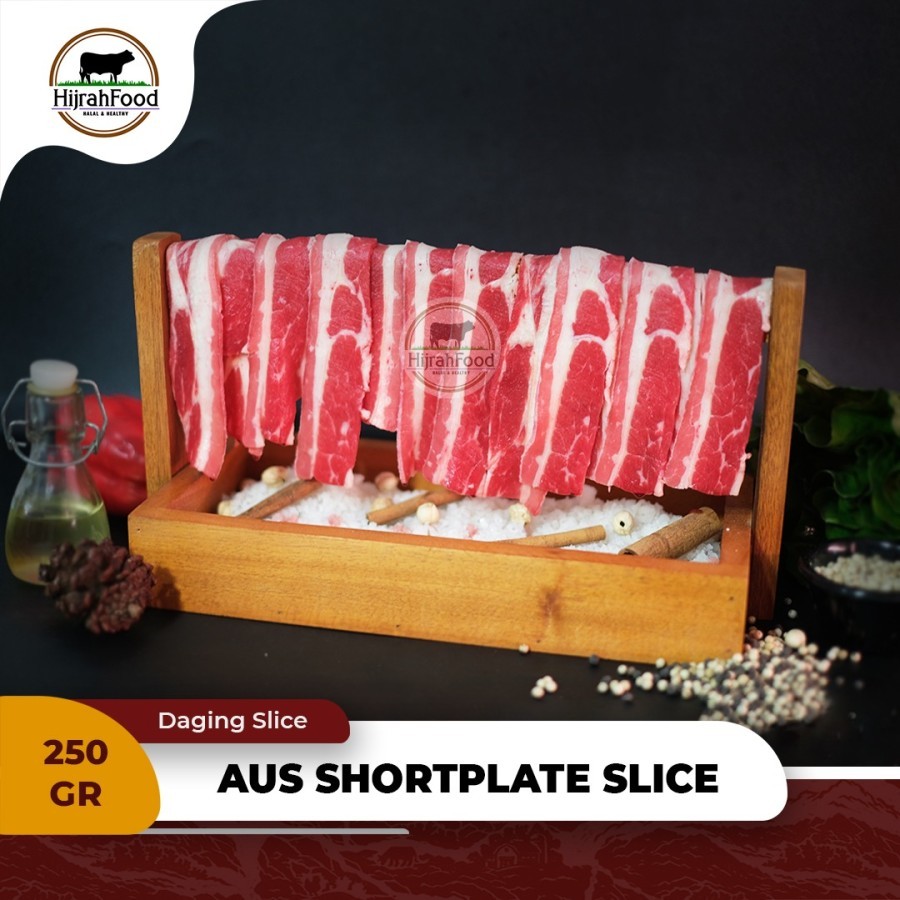 Jual Daging Slice Beef AUS Shortplate | Daging Sukiyaki Yakiniku 250 ...