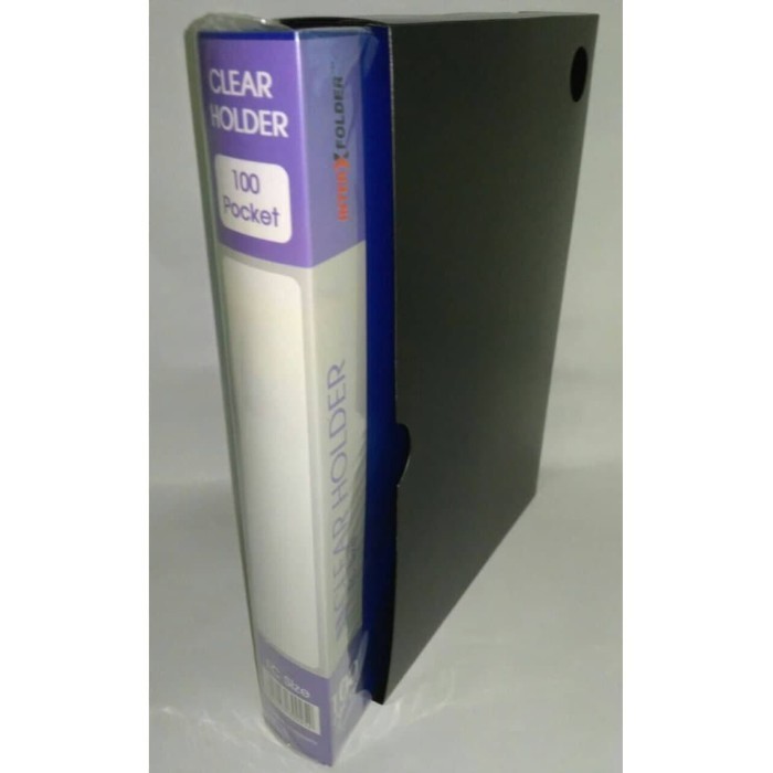 Jual Clear holder Inter X uk. Folio isi 100 lembar - Hitam | Shopee ...