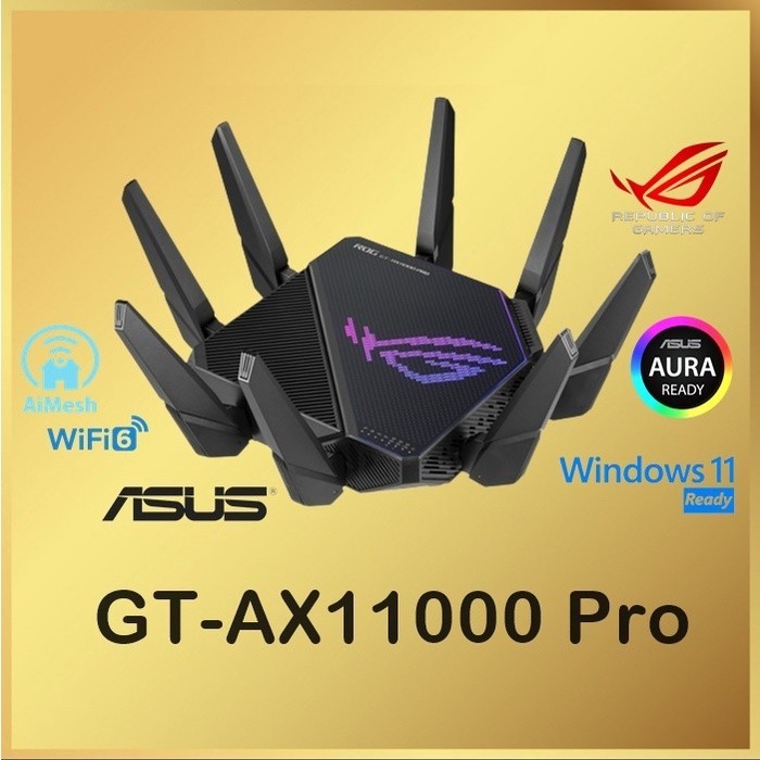 Jual ASUS ROG Rapture GT-AX11000 PRO Tri-Band WiFi 6 gaming router ...