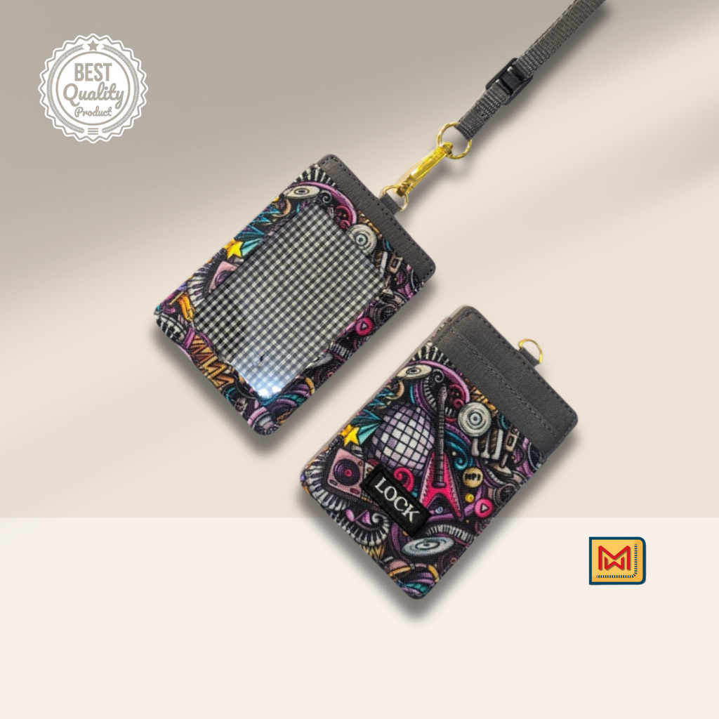 Jual Lanyard Kantor Kasual dengan Slot untuk ID Card dan Holder Name ...