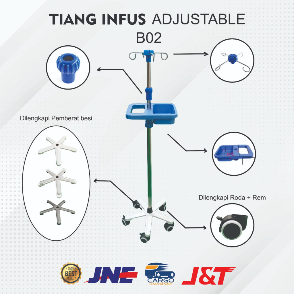 Jual Tiang Infus Adjustable ABS - WINS | Shopee Indonesia