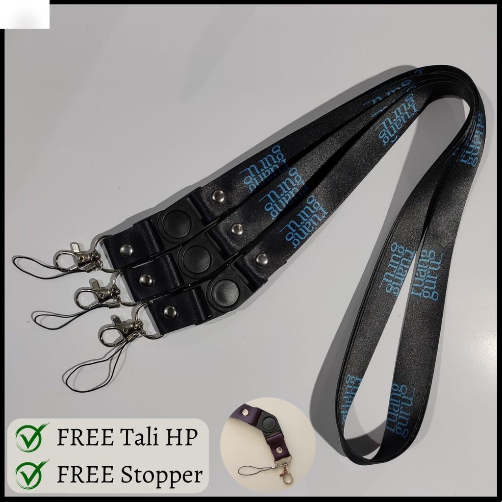 Jual [RuangGuru] Tali Lanyard Custom / Lanyard Staff Keplek Tali Custom ...