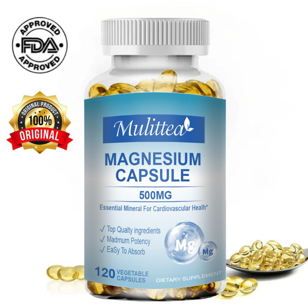 Jual Mulittea Glycinate Magnesium 500mg Capsules 120pcs for Relieve ...