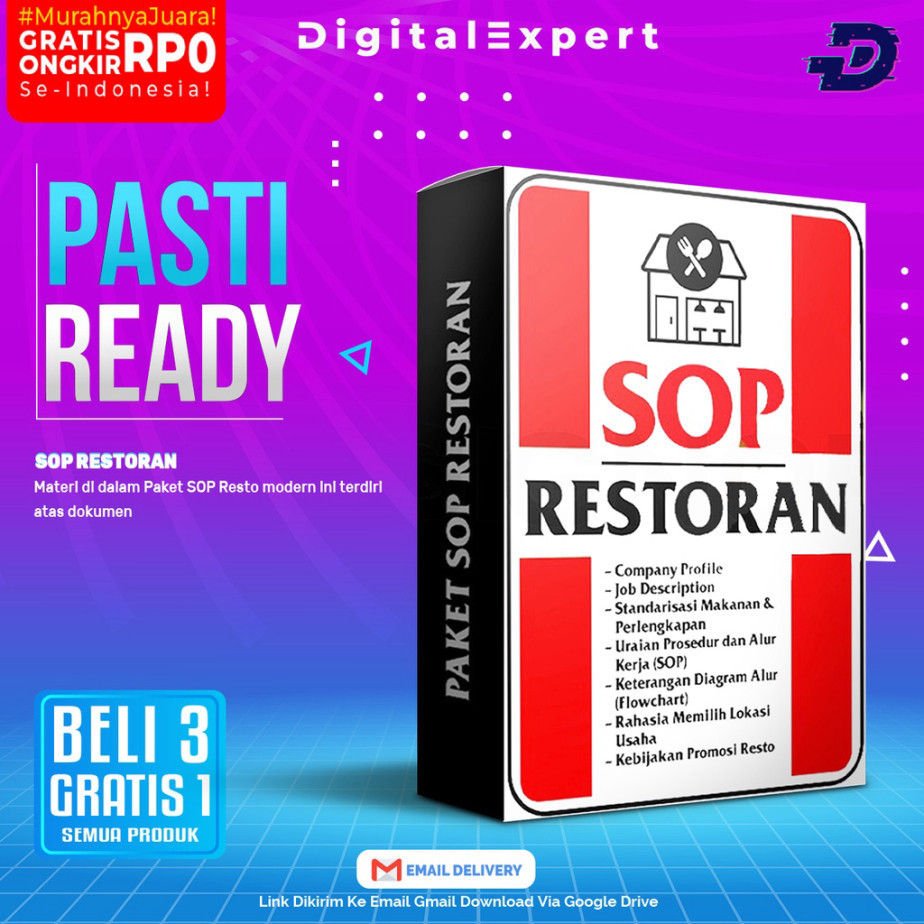 Jual [282] Paket SOP RESTORAN - Standar Operasional Prosedur Usaha ...