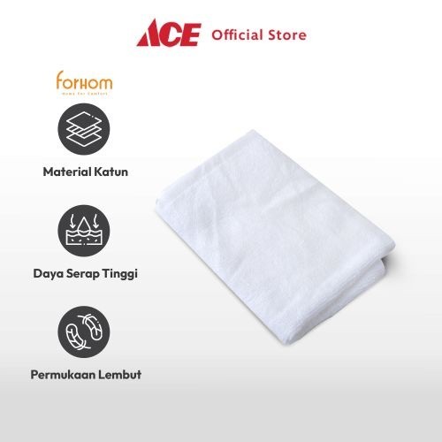 Jual Ace Forhom 30X30 cm Handuk Wajah Hotel Series - Putih Face Towel ...