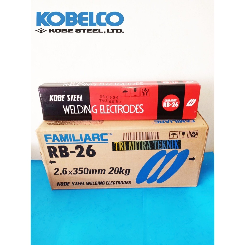 Jual XC34RR KOBE STEEL RB-26 KAWAT LAS RB-26 DIAMETER 2,6MM WELDING ELECTRODE RB 26 2,6MM ...