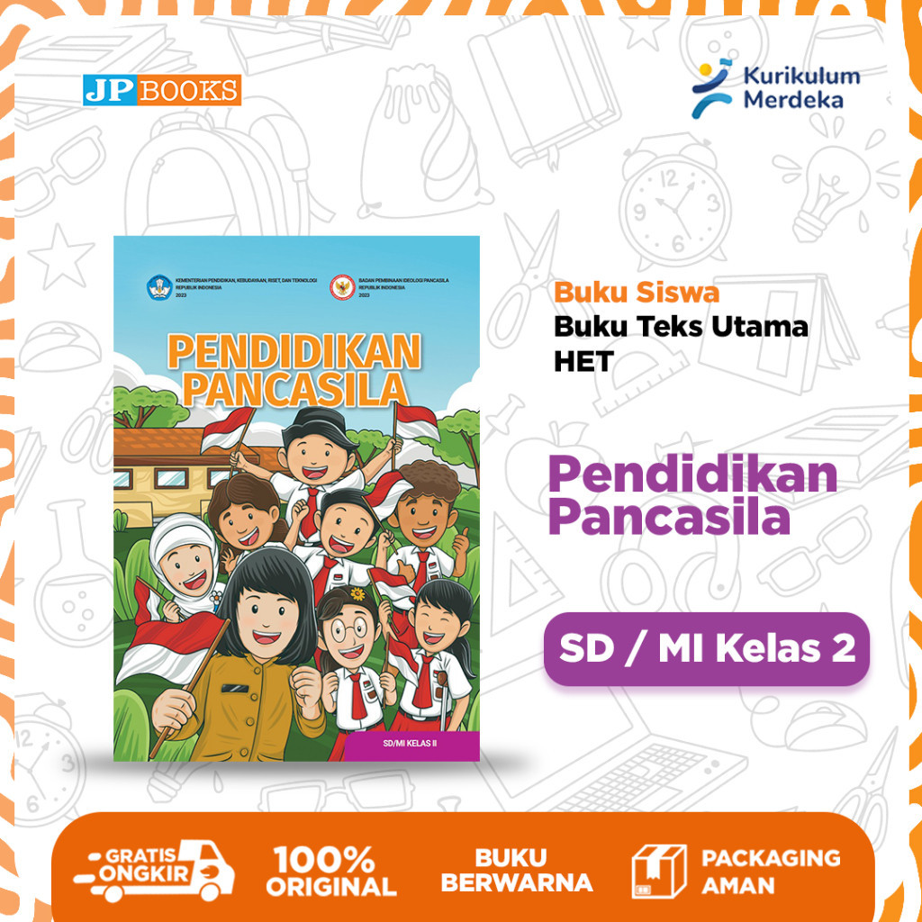 Jual JP Books – Buku Siswa Teks Het Kurmer Sekolah Pendidikan Pancasila Sd/Mi Kelas 2 ...