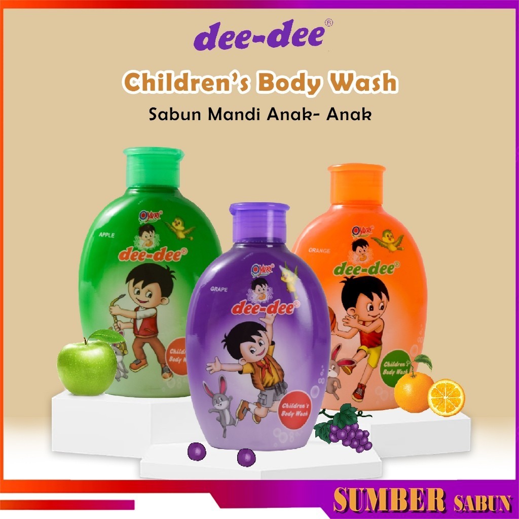 Jual Dee Dee Chirldren Body Wash Sabun Mandi Cair 225ml Wangi Buah Pump | Shopee Indonesia
