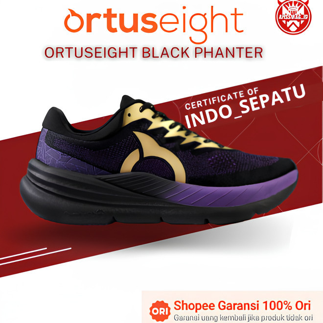 Jual SEPATU ORTUSEIGHT MARVEL PHANTER RUNNING-MARATHON-JOGGING-OLAHRAGA ...