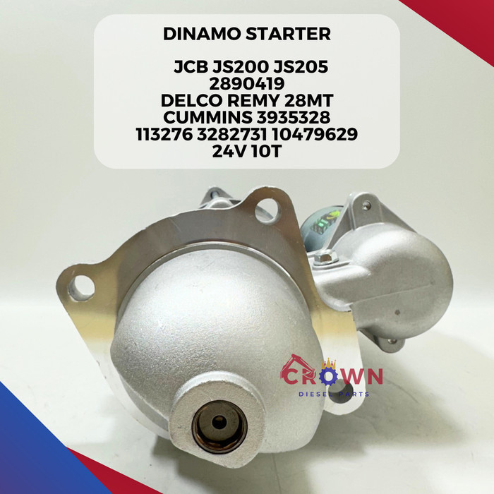 Jual Dinamo Starter JCB JS200 JS205 Cummins 3935328 2890419 26240792 ...