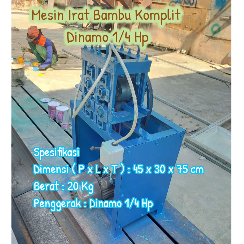Jual Mesin Irat Bambu Komplit Dinamo 1/4 Hp | Shopee Indonesia