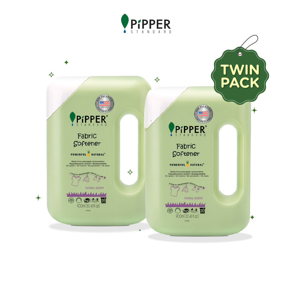 Jual PiPPER Fabric Softener Floral Scent Twin Pack 2x 900 ml | Shopee ...