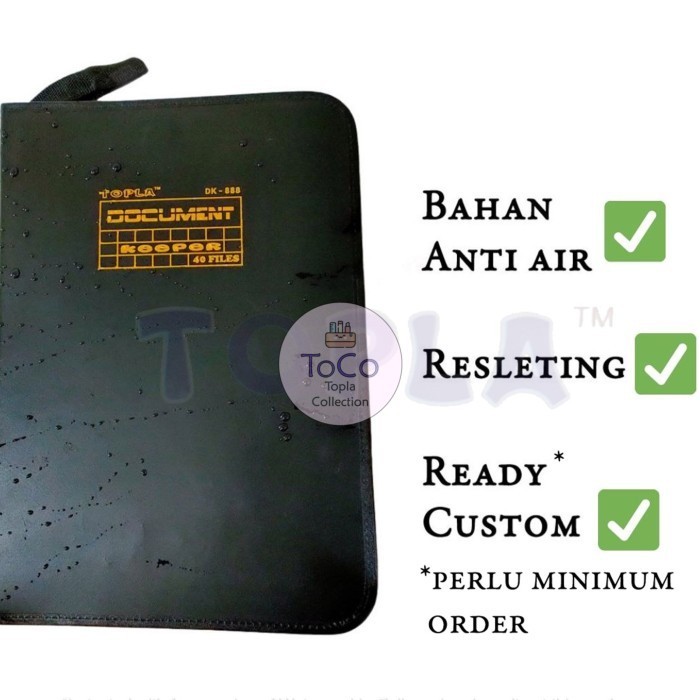 Jual Document Keeper Penyimpan Dokumen Map File Custom Reselting Zipper ...