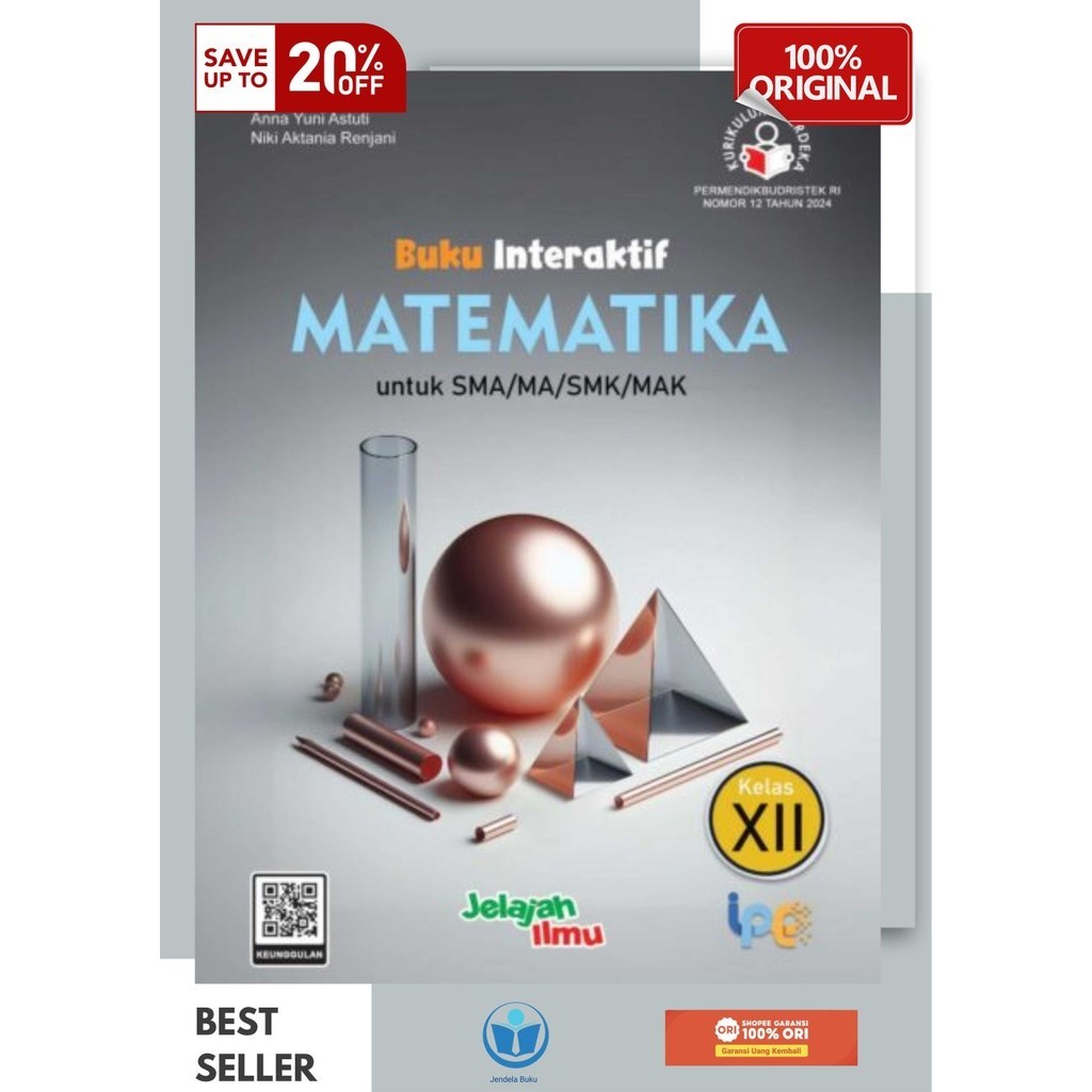 Jual Buku Paket Interaktif Matematika Wajib Kelas 12/XII SMA/MA Kurikulum Merdeka Intan pariwara ...