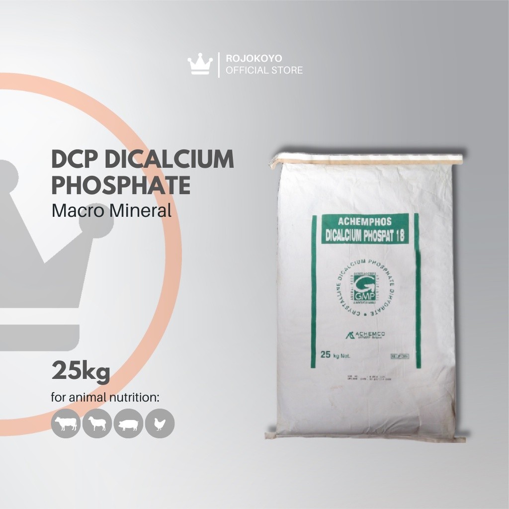 Jual DCP DICALCIUM PHOSPHATE 18% Achemco 25kg Macro Mineral Makro ...