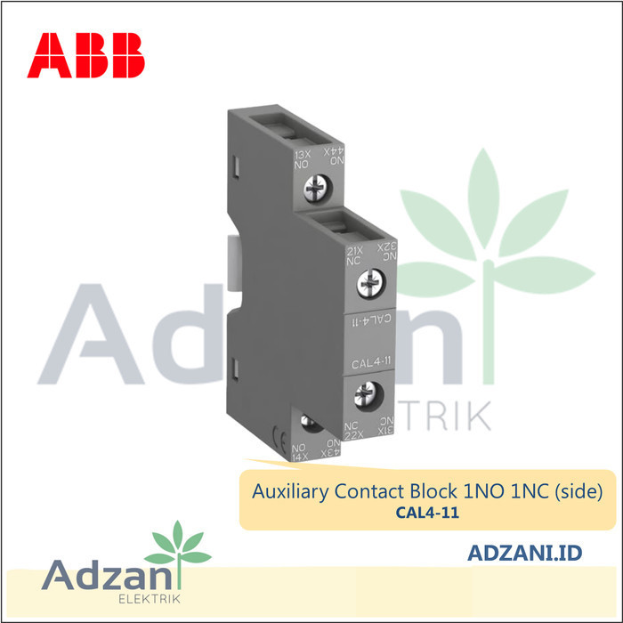 Jual ABB Auxiliary Contact CAL4-11 1SBN010120R1011 Kontak Bantu ...