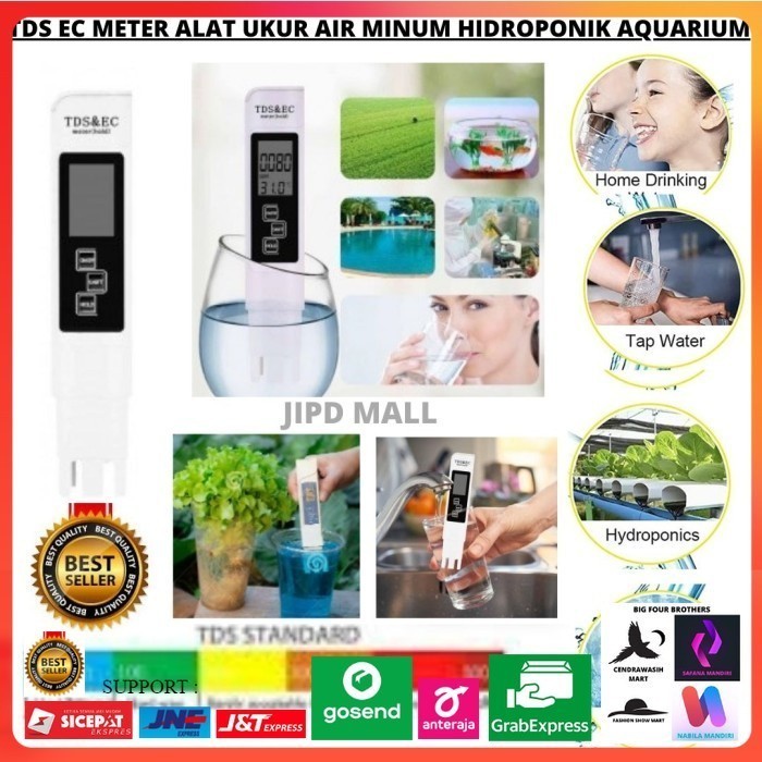 Jual Alat Ukur TDS EC Meter Digital Air Minum Aqurium Kolam Hidroponik ...