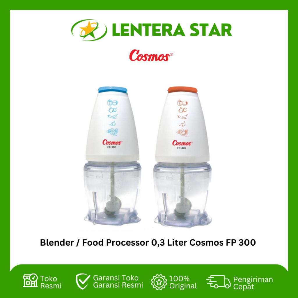 Jual Chopper / Blender / Food Processor 0,3 Liter Cosmos FP 300 | Shopee Indonesia