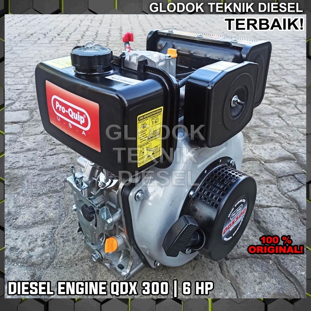 Jual Proquip Mesin Diesel Penggerak QDX 300 6 HP PK Solar Engine QDX300 ORIGINAL TERBAIK ...