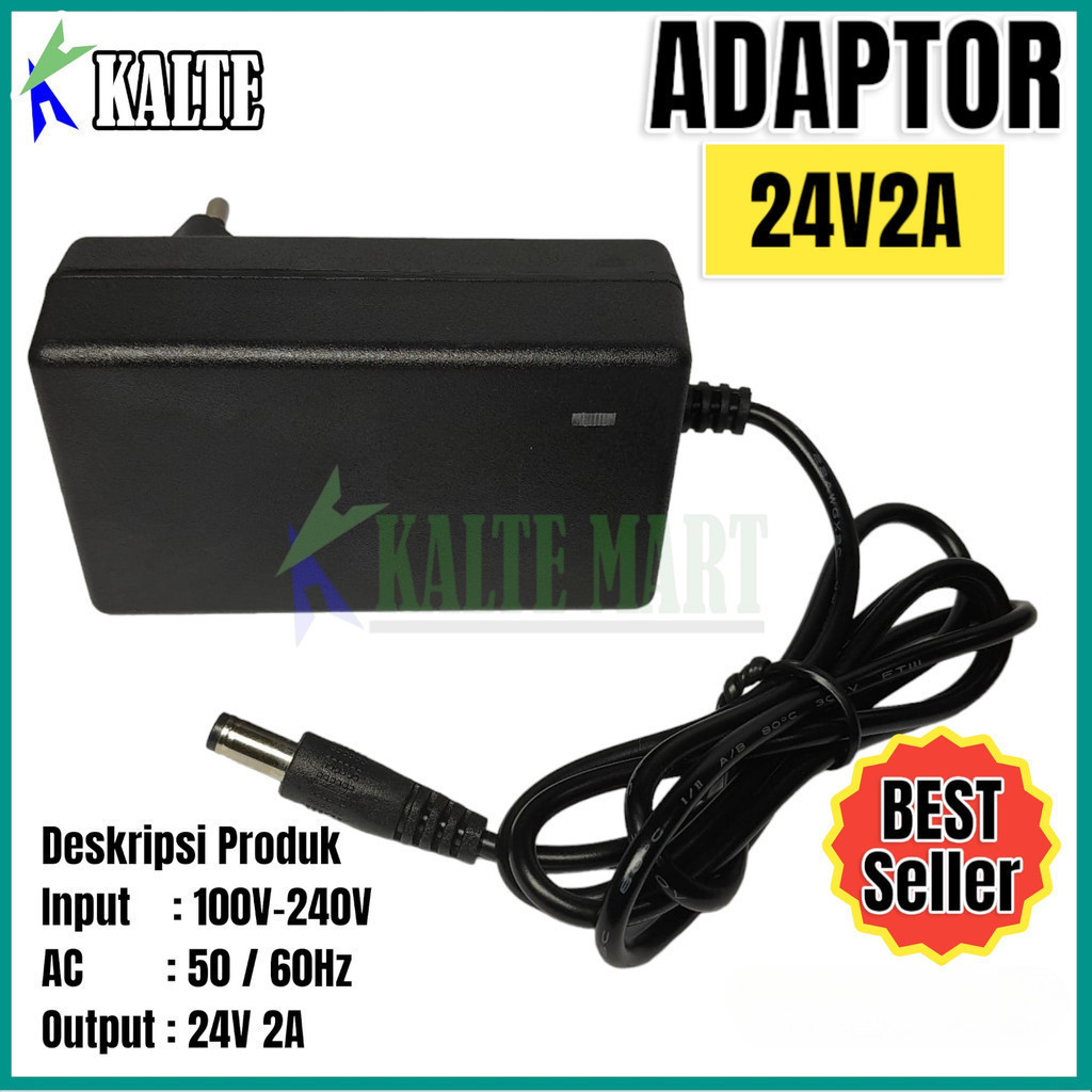 Jual Adaptor 24v 2a Power Supply 24v 2A Switching Adapter 24v 2A | Shopee Indonesia