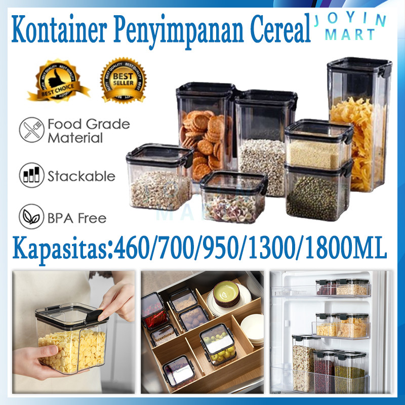 Jual Kontainer Penyimpanan Cereal/Penyimpanan Bening Cereal Kontainer ...