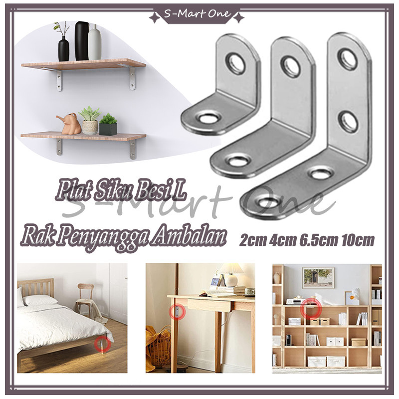 Jual Siku L Lemari Rak Verseng/Bracket Siku Penyangga Rak Stainless ...