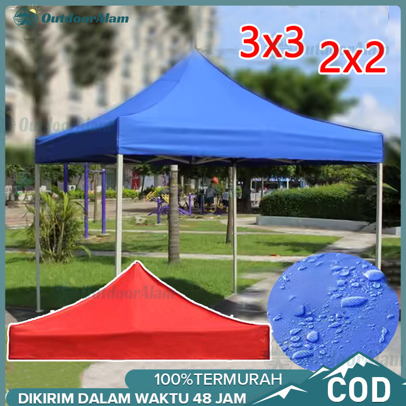 Jual Terpal Atap Tenda Polyester Import Lipat 2x2 3x3 Murah 420D Anti ...