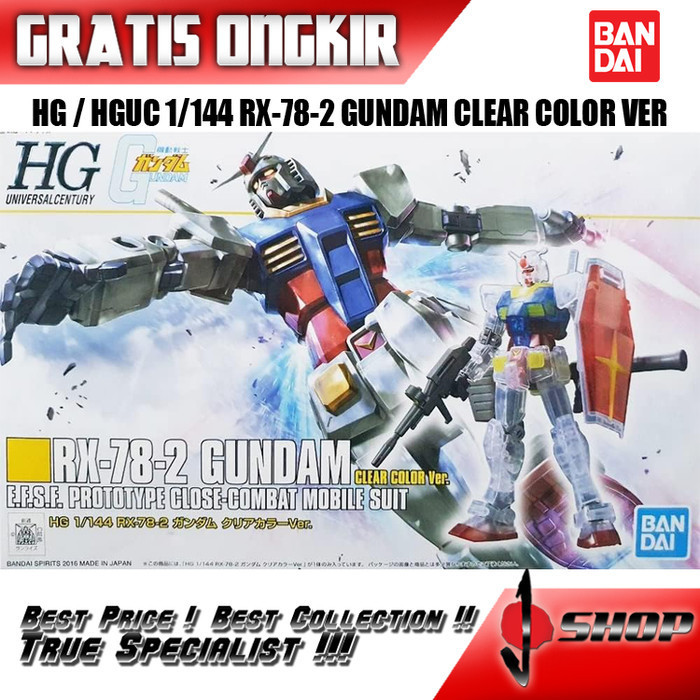 Jual ST HG / HGUC 1/144 RX-78-2 GUNDAM CLEAR COLOR VER | Shopee Indonesia