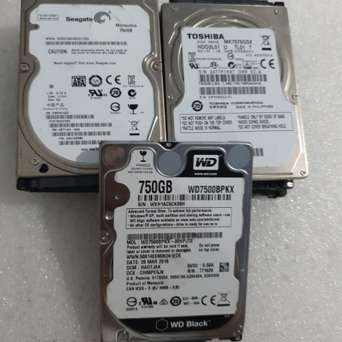 Jual Hdd Laptop 750gb merk mix sentinel nirmal 100% | Shopee Indonesia