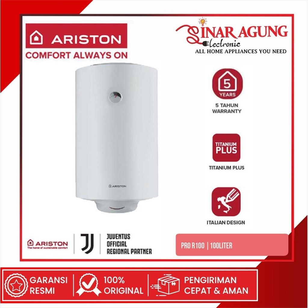 Jual WATER HEATER ARISTON PRO R100 / R-100 VERTIKAL (100 LITER / 1500 ...