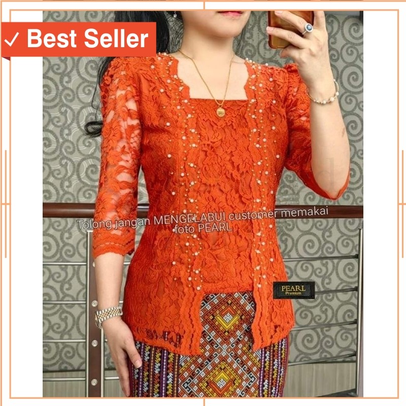 Jual KEbaya Modern Masa Kini Style Keren Murah Premium / Blus Brokat ...