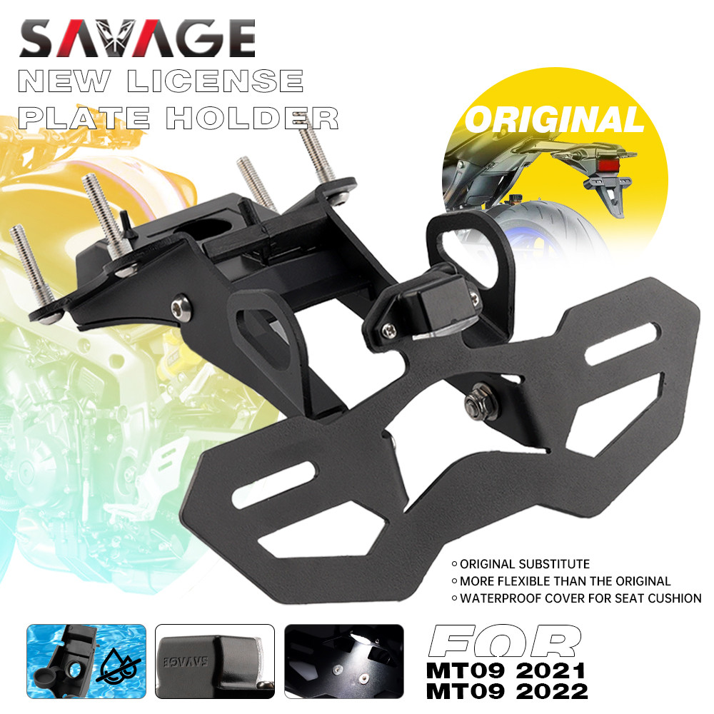 Jual MT09 2021 License Plate Holder LED Light For YAMAHA MT-09 /SP 2022 2023 Motorcycle Tail ...