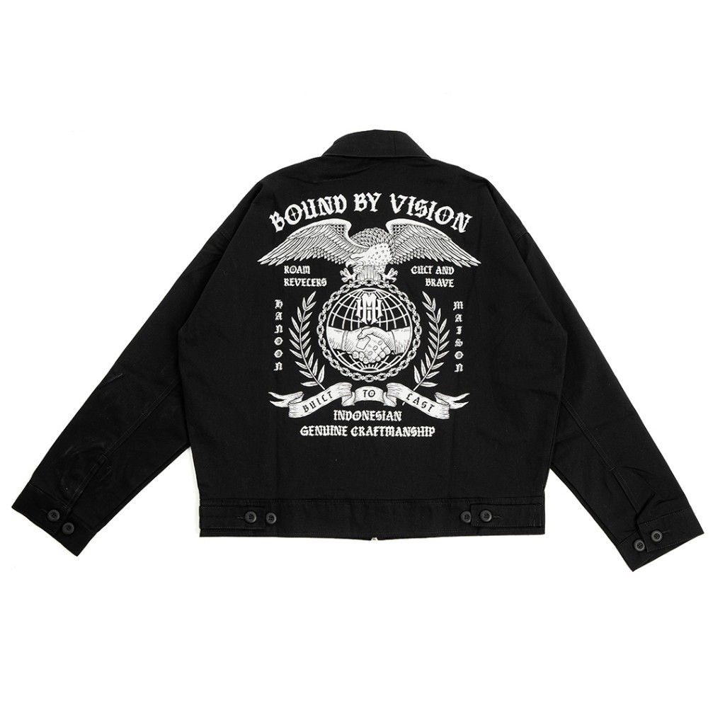 Jual Hanoon Industries – Work Jacket Boxy Fit Black Vision - Maison ...