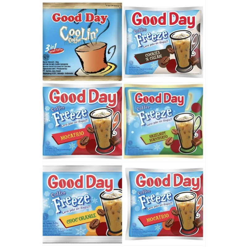Jual kopi sachet KOPI RENTENGAN good day freeze cookies and cream choco ...