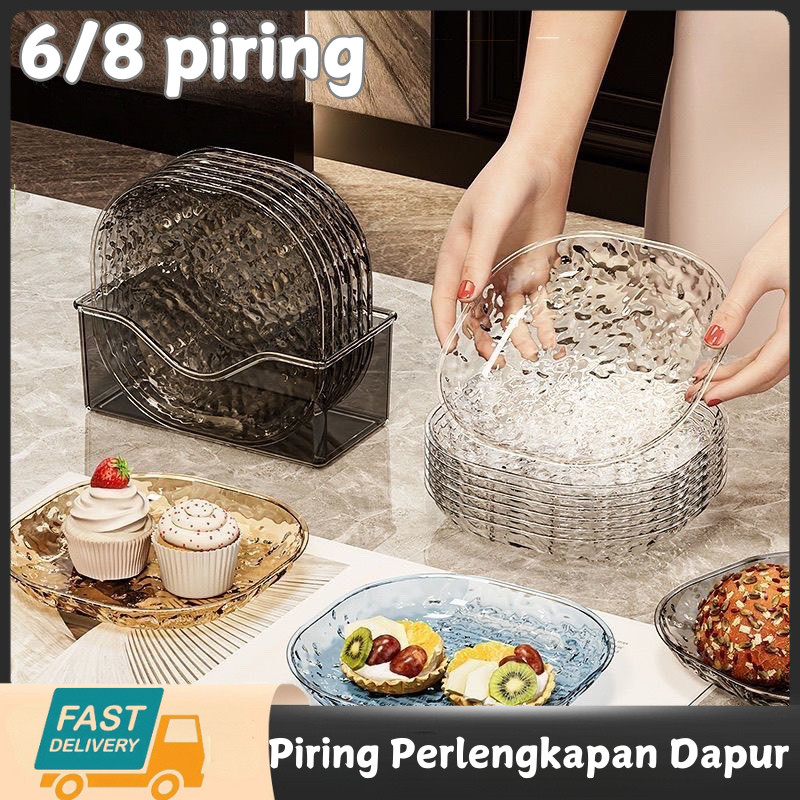 Jual Piring Makanan Dan Tatakan Rak Gold Piring Buah Snack Dish Plate ...