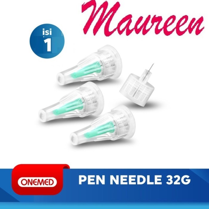 Jual [ COD] SATUAN Pen Needle ONEMED Jarum Insulin 4mm 5mm Disposable ...