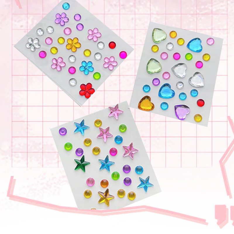 Jual Mini Five Point Star Berlian Stiker Anak Hadiah Sticker Telepon ...